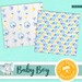 Baby Blue Digital Paper Blue Grey Baby Boy Digital Paper - Etsy