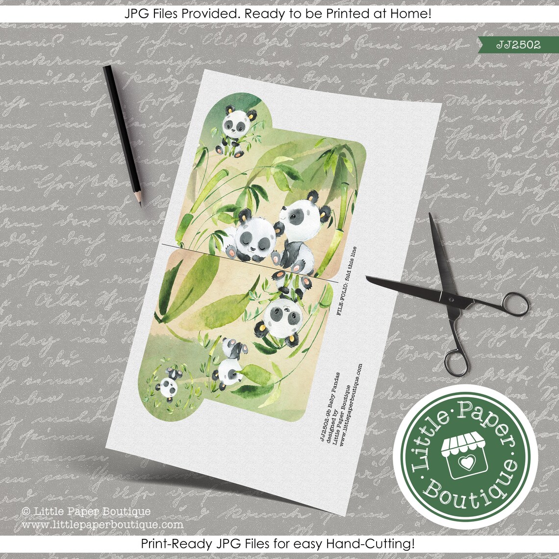 Cute Panda Family Junk Journal Kit FULL KIT Panda Bamboo - Etsy