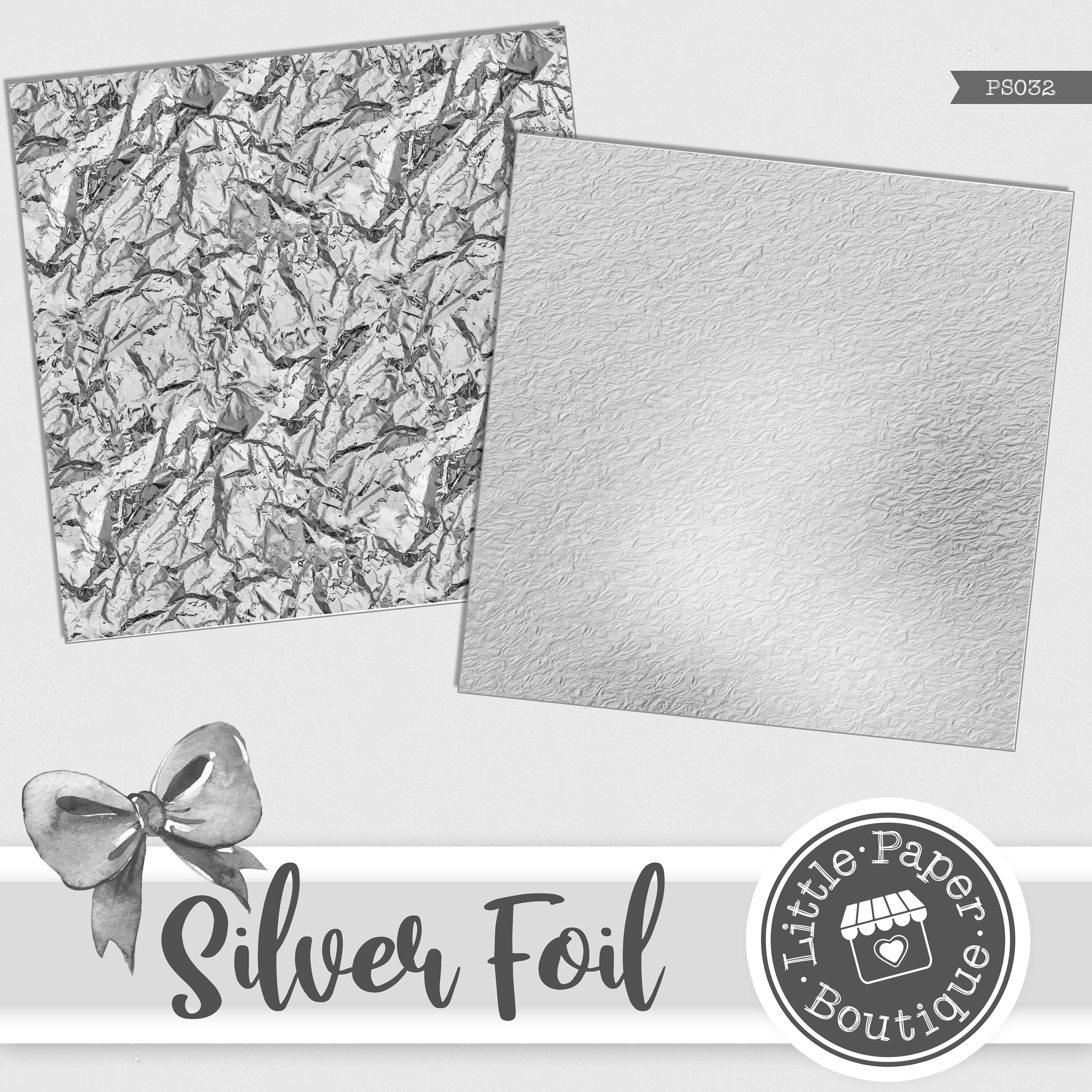 Foil Digital Paper Digital Paper Metallic Foil Clipart Foil - Etsy