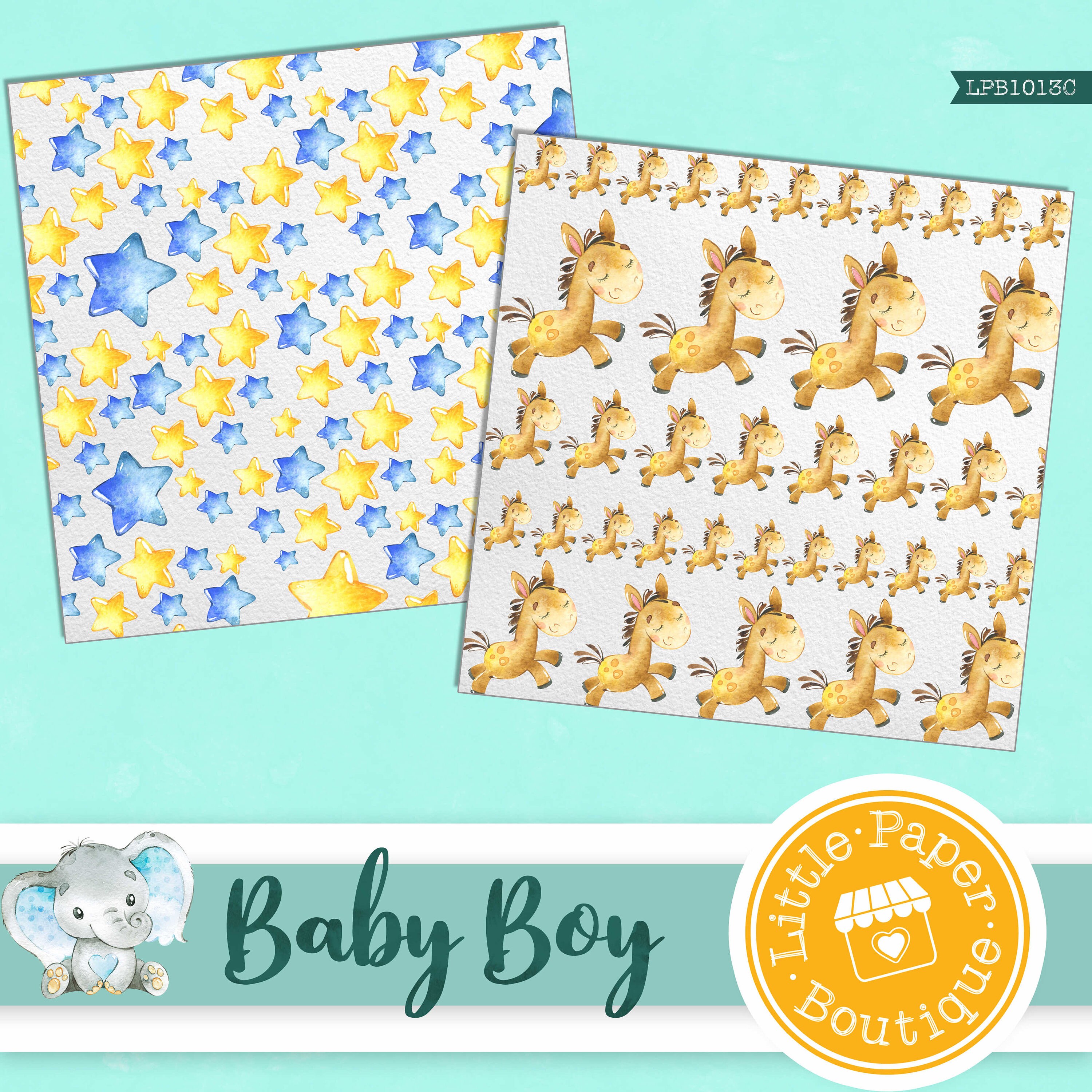 Baby Blue Digital Paper Blue Grey Baby Boy Digital Paper | Etsy