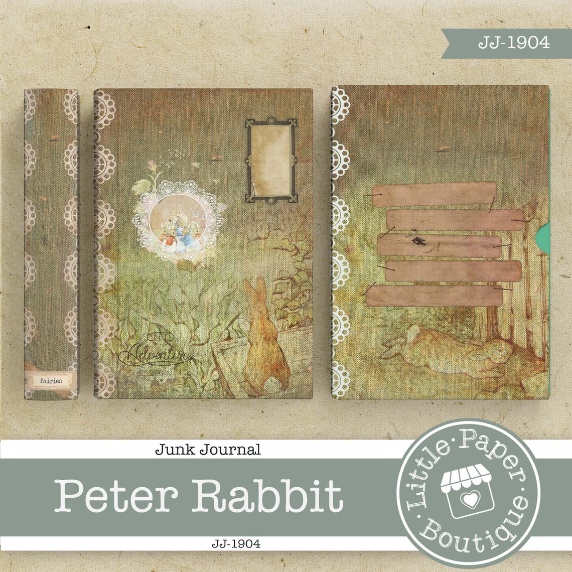 Peter Rabbit by Beatrix Potter Digital Junk Journal Kit (FULL KIT) With ...