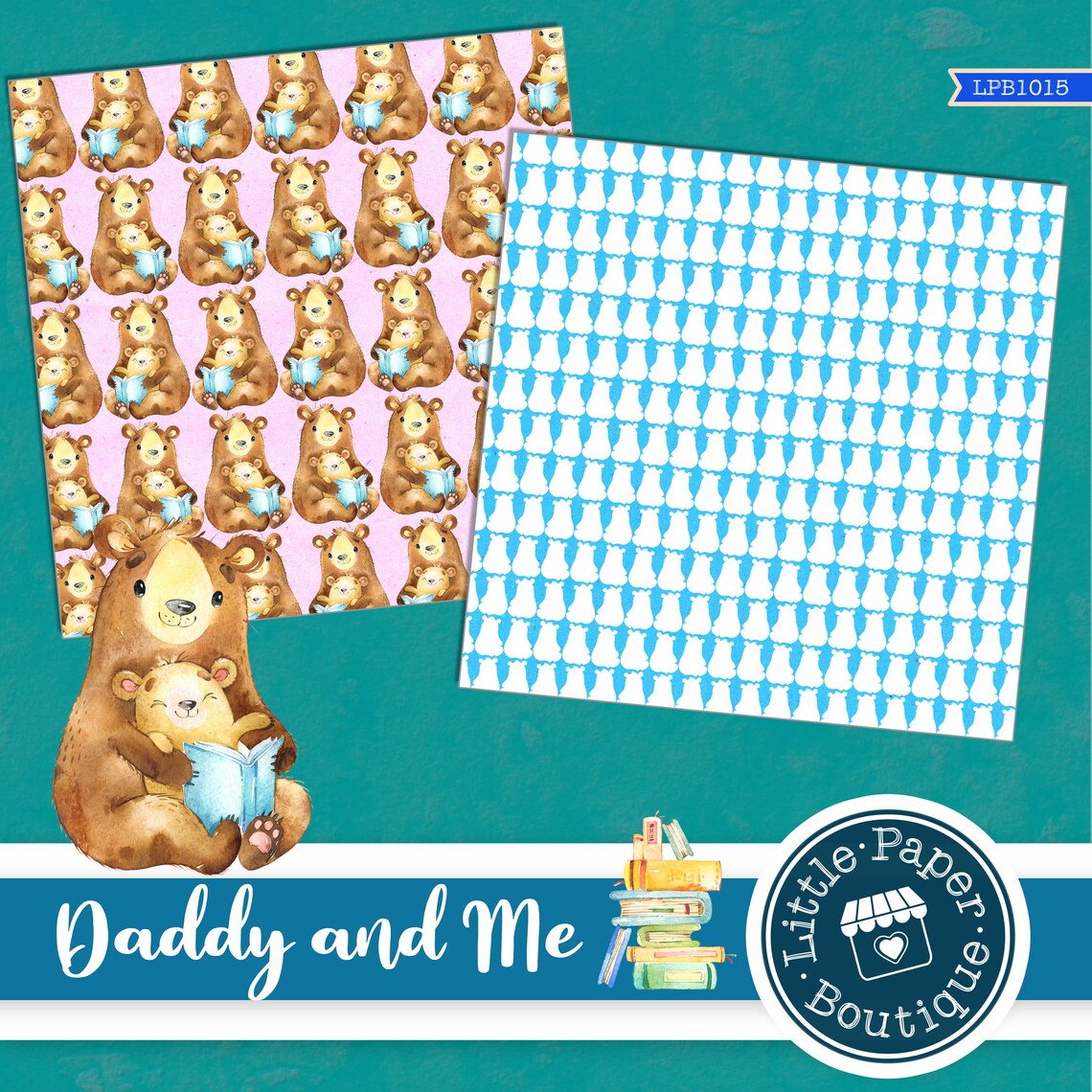 Teddy Bear Digital Paper Teddy Bears Digital Scrapbook | Etsy
