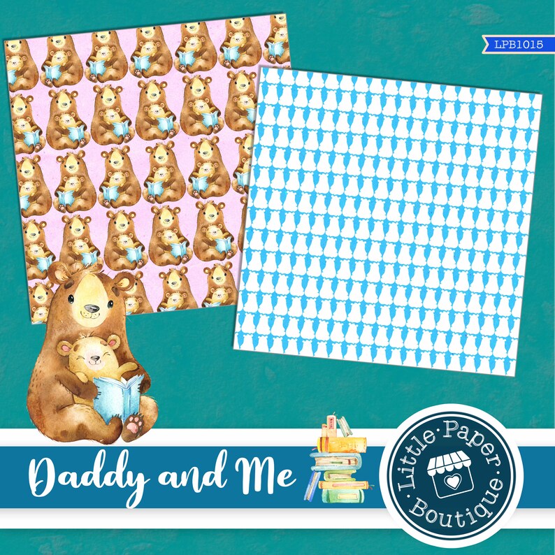 Teddy Bear Digital Paper Teddy Bears Digital Scrapbook - Etsy
