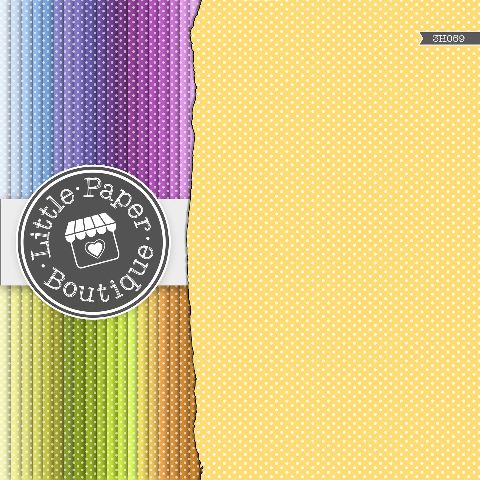 300 Tiny Polka Dot Digital Paper Digital Rainbow Polka Dot - Etsy