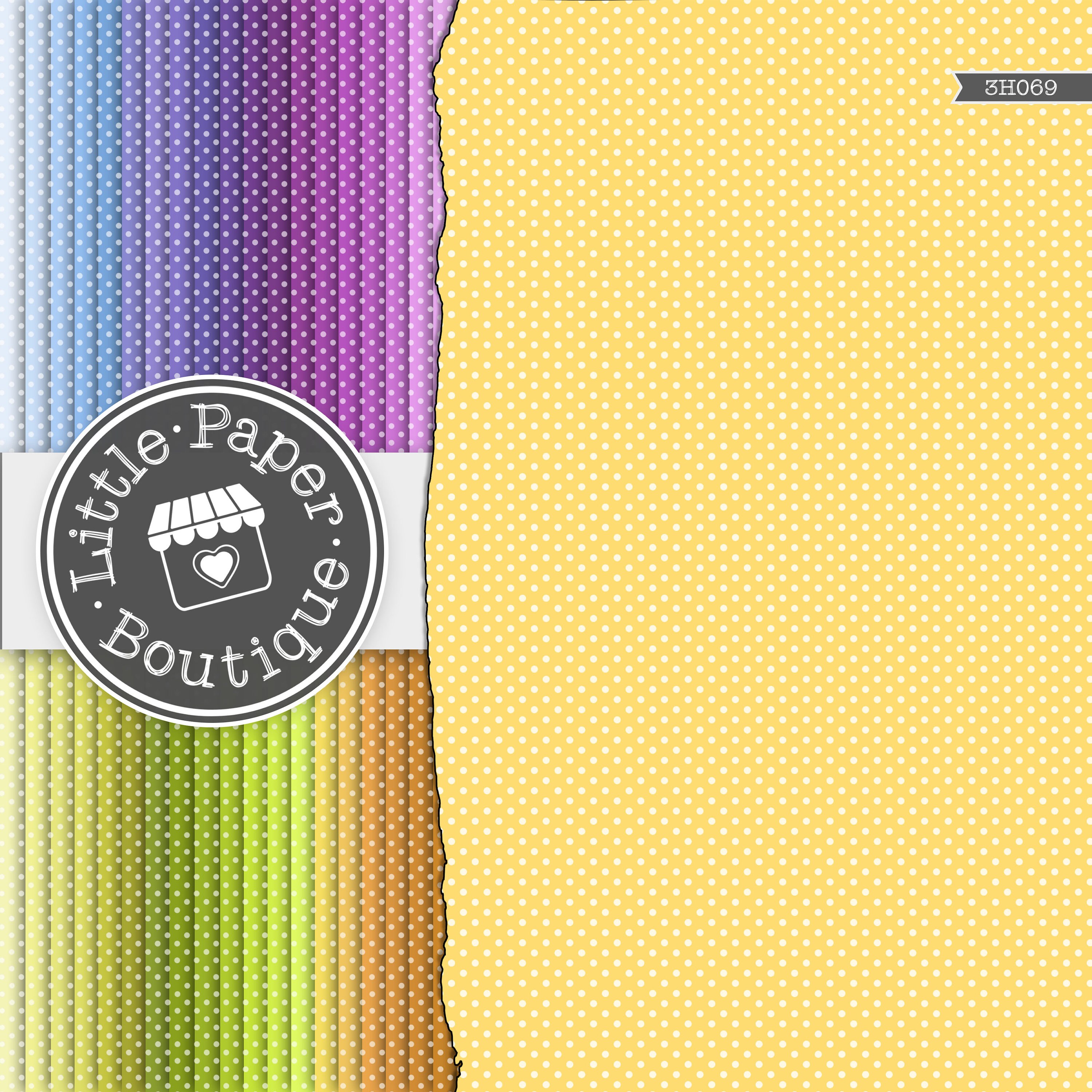 300 Tiny Polka Dot Digital Paper Digital Rainbow Polka Dot Paper Polka ...