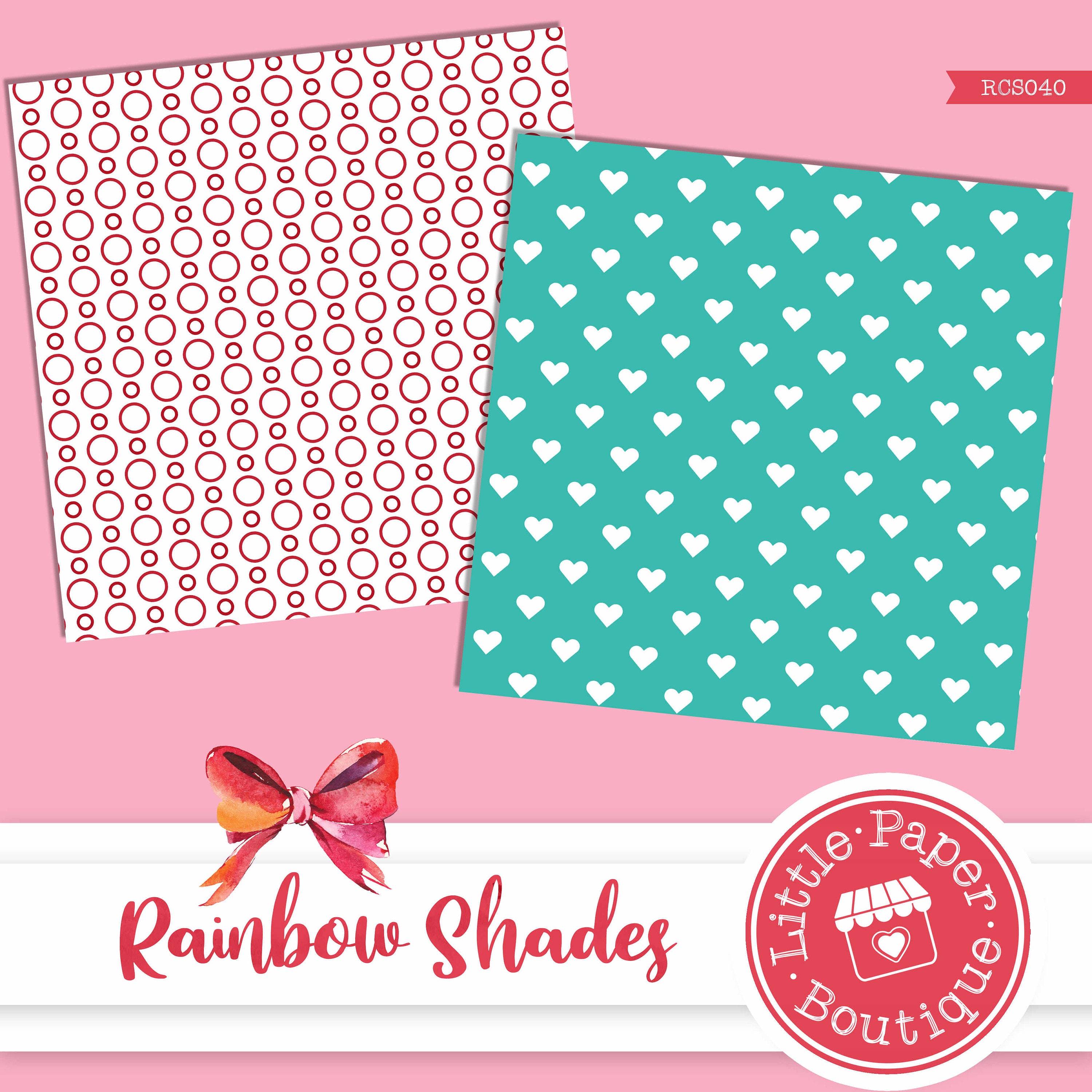 Bright Rainbow Digital Paper Set Rainbow Patterned Paper - Etsy