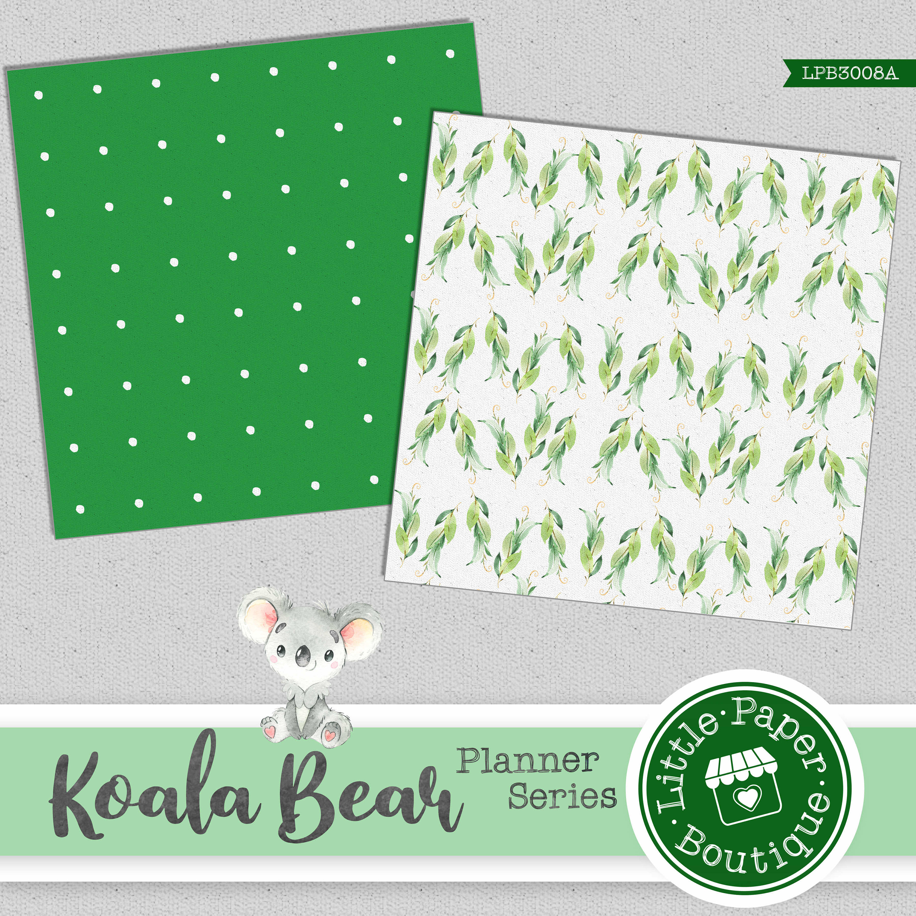 Koala Digital Paper Koala Patterns Design Your Own Birthday | Etsy
