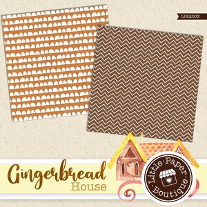 Gingerbread Digital Paper, Christmas Patterns, Winter Digital Paper ...
