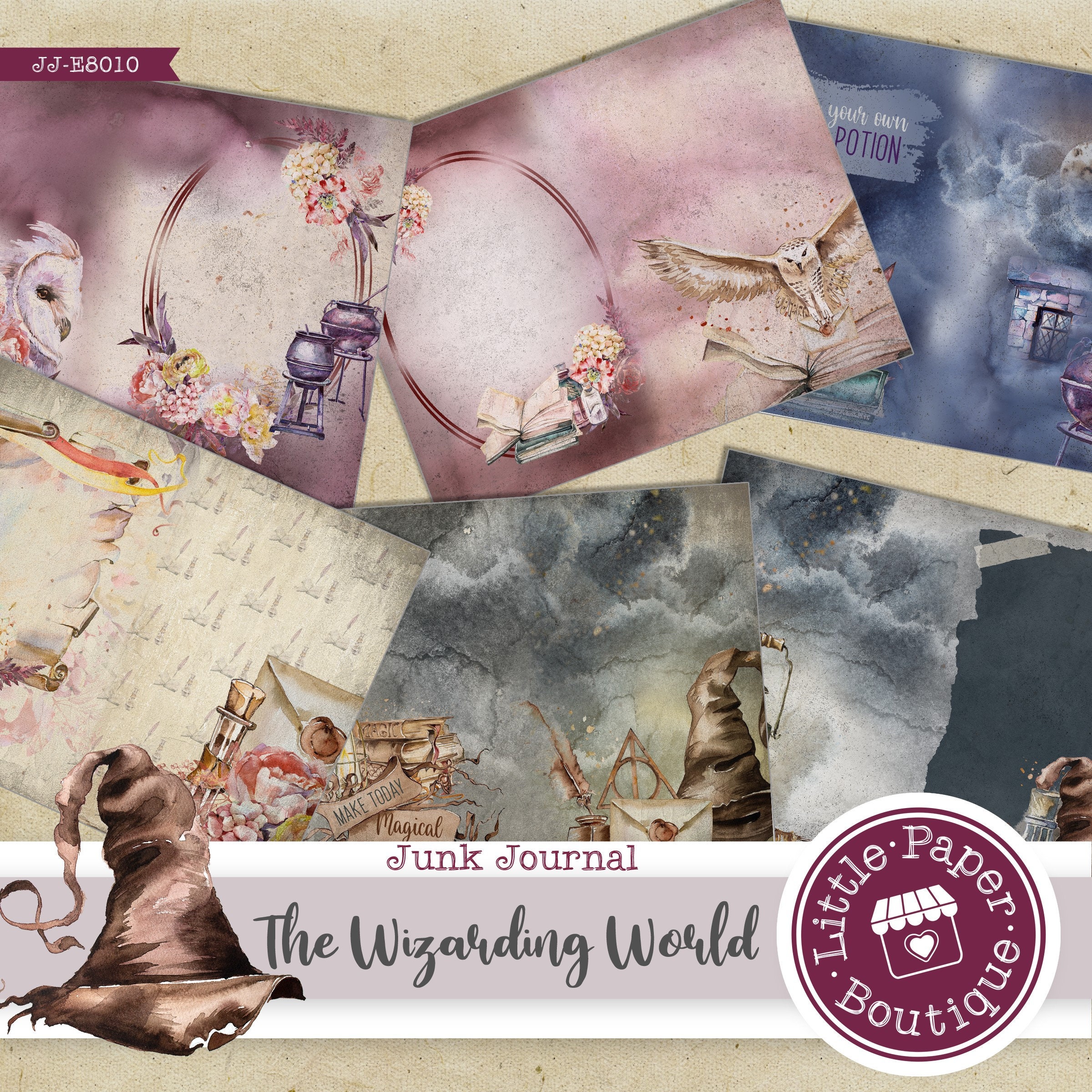 The Wizarding World Magical Junk Journal Kit FULL KIT With | Etsy