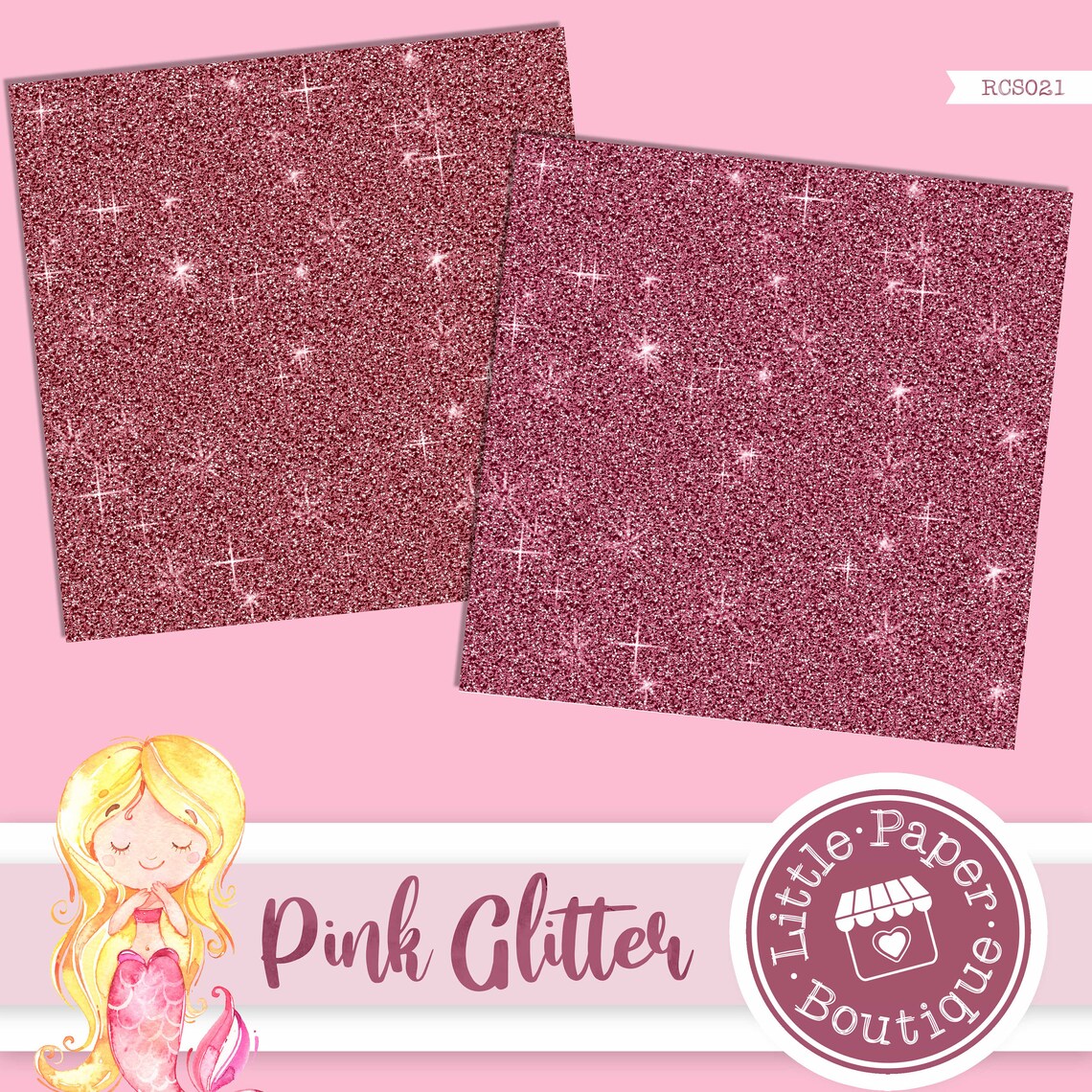 Pink Glitter Paper Digital Paper Hot Pink Glitter Texture - Etsy