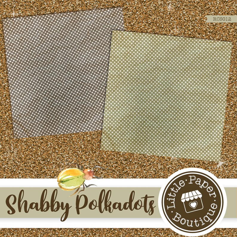Vintage Polka Dots Digital Paper Retro Scrapbook Paper Polka - Etsy