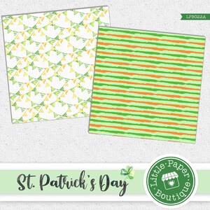 St Patricks Day Digital Paper, Watercolor Leprechaun, Watercolor Paper ...