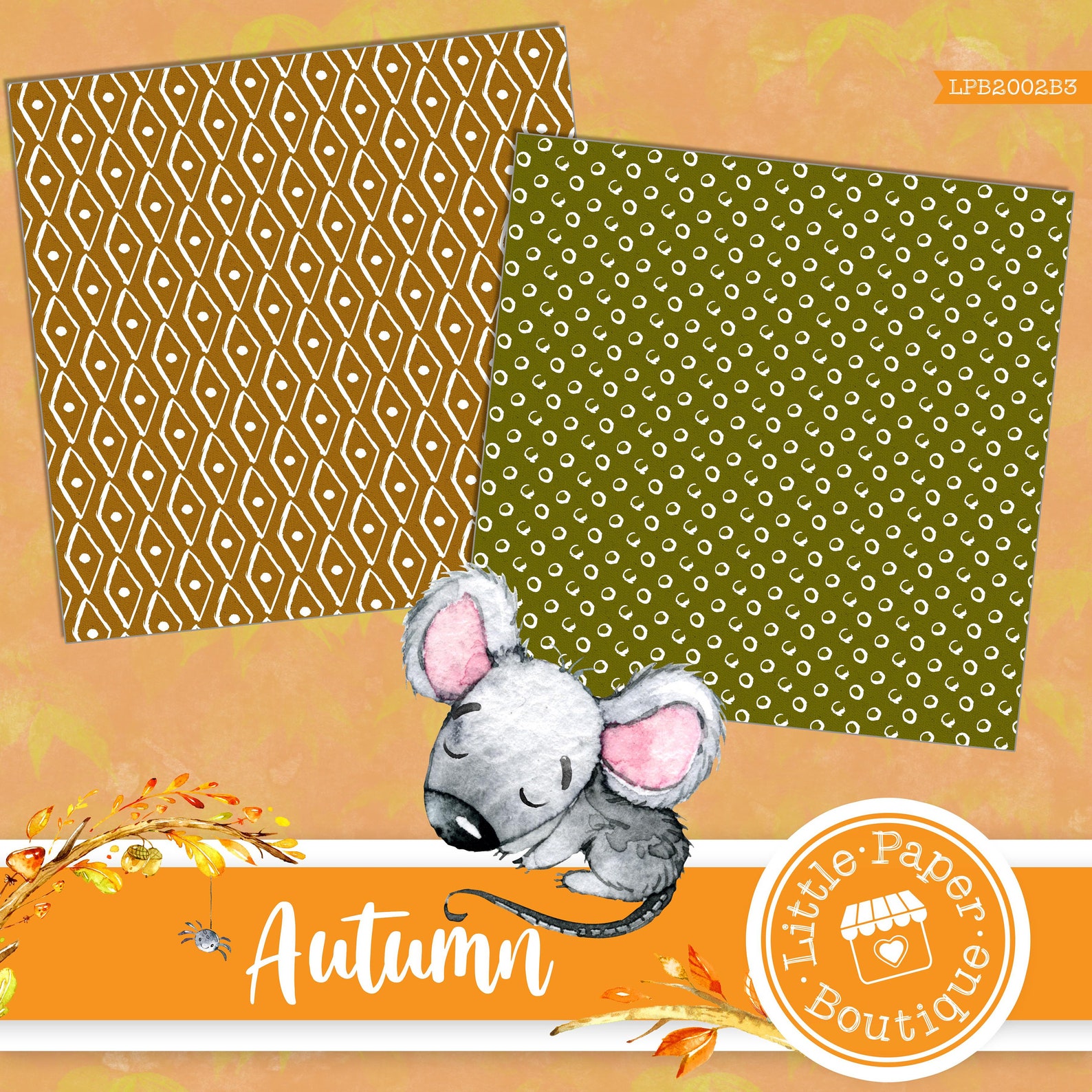 Fall Digital Paper Fall Paper Fall Patterns Autumn | Etsy