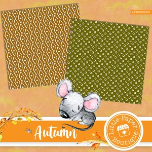 Fall Digital Paper , Fall Paper, Fall Patterns , Autumn Digital Paper ...