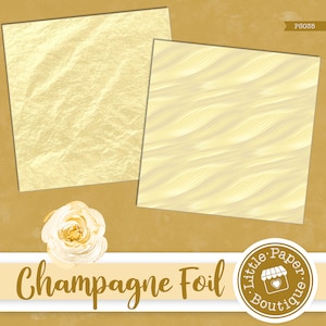 Champagne Digital Paper Champagne Foil Paper Backgrounds Set of 12 Jpgs ...