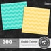 300 Chevron Digital Paper, Rainbow Chevron Backgrounds, Zig Zag, Bright ...