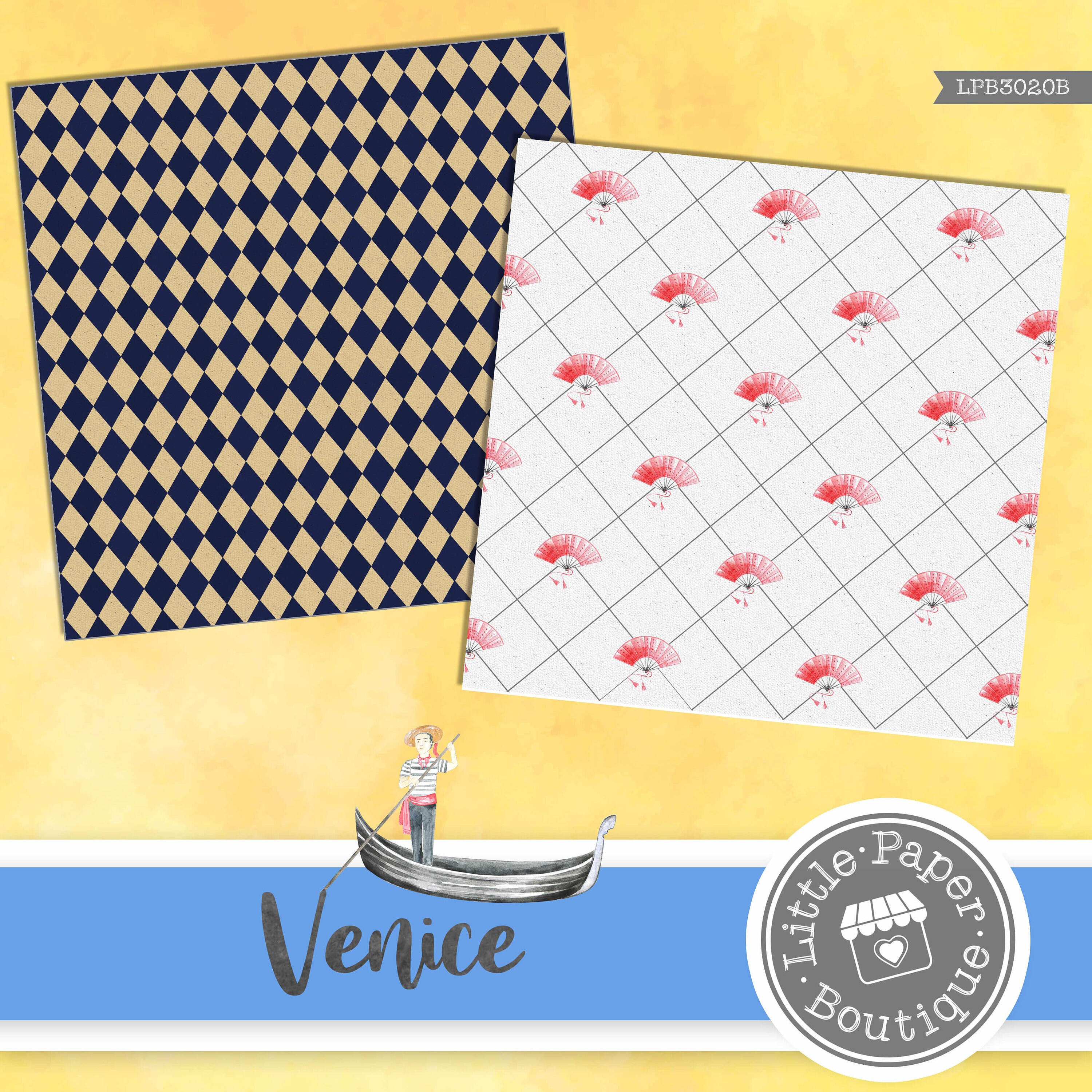 Venice digital paper Italy digital paper pack Мask digital | Etsy
