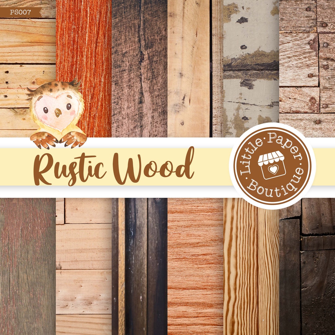 Vintage Shiplap Wood Digital Paper, Printable Papers, Rustic Wood ...