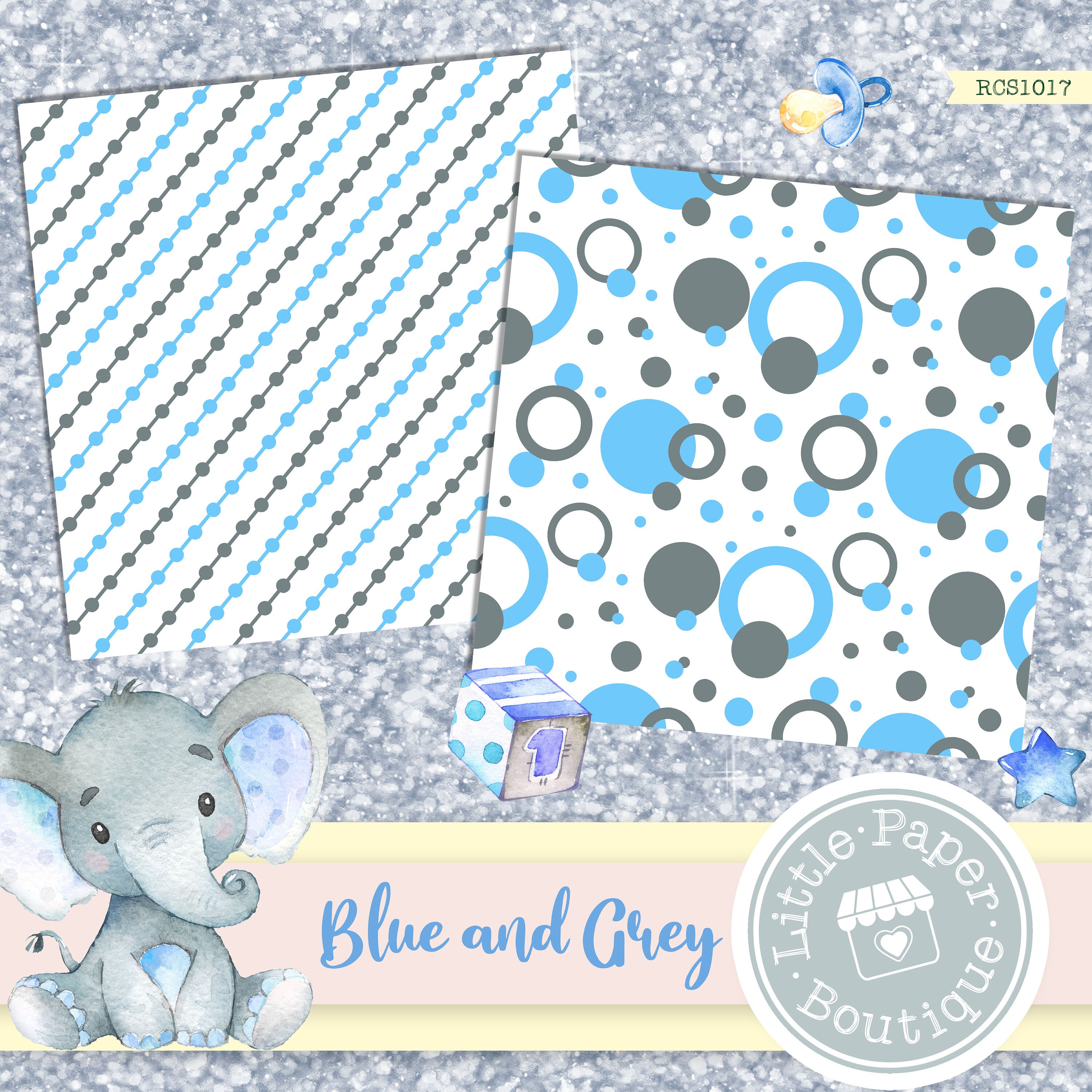 Baby Blue Digital Paper Blue Grey Baby Boy Digital Paper - Etsy