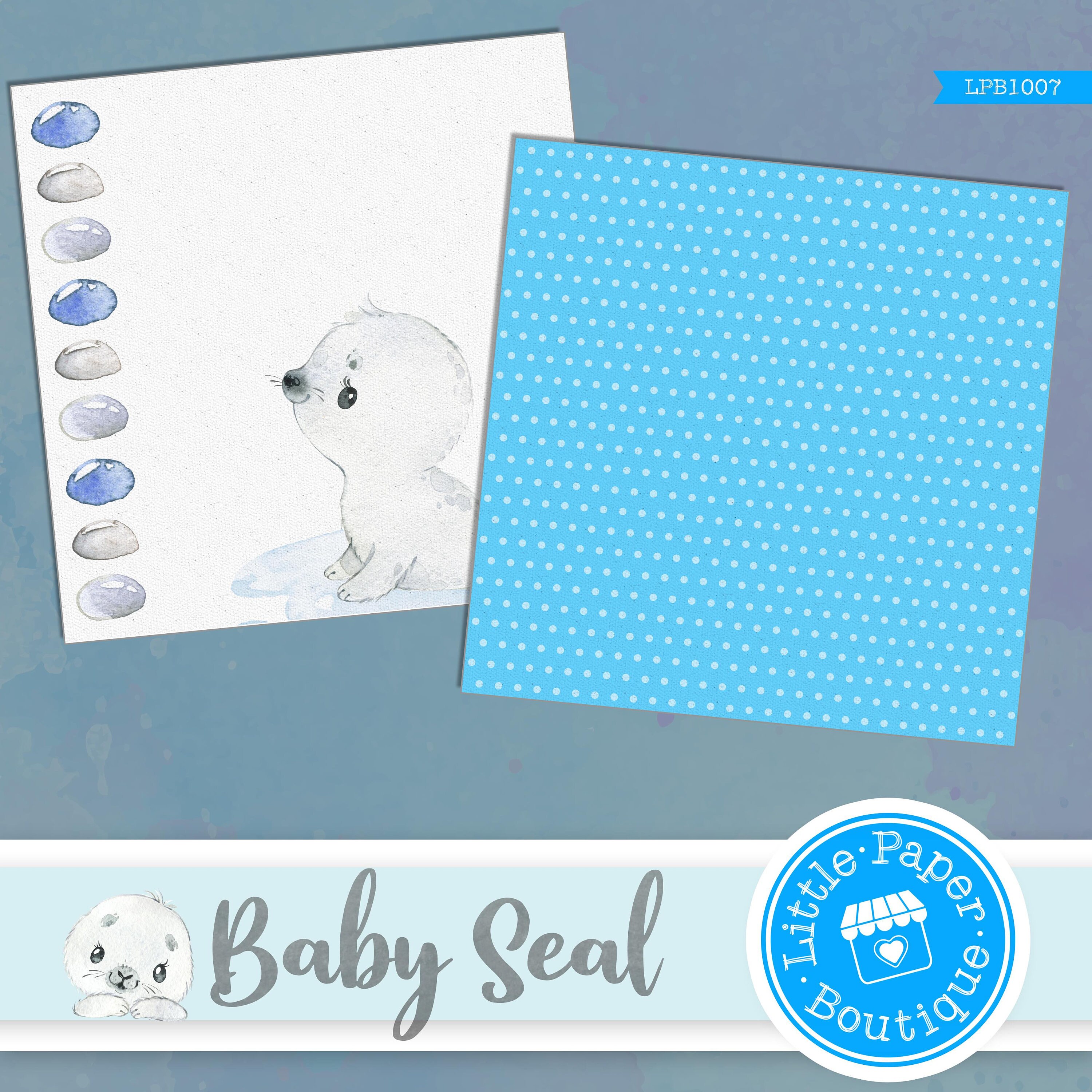 Seal Digital Paper Seal Pattern Ocean Pattern Digital - Etsy