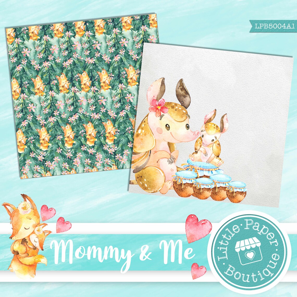 Baby Boy Baby Girl Digital Paper Mother and Baby Mommy and - Etsy