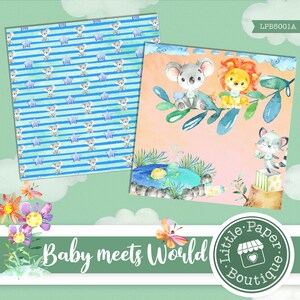 Baby Girl Digital Paper Pack, Vintage Baby Papers Shabby Baby Printable ...