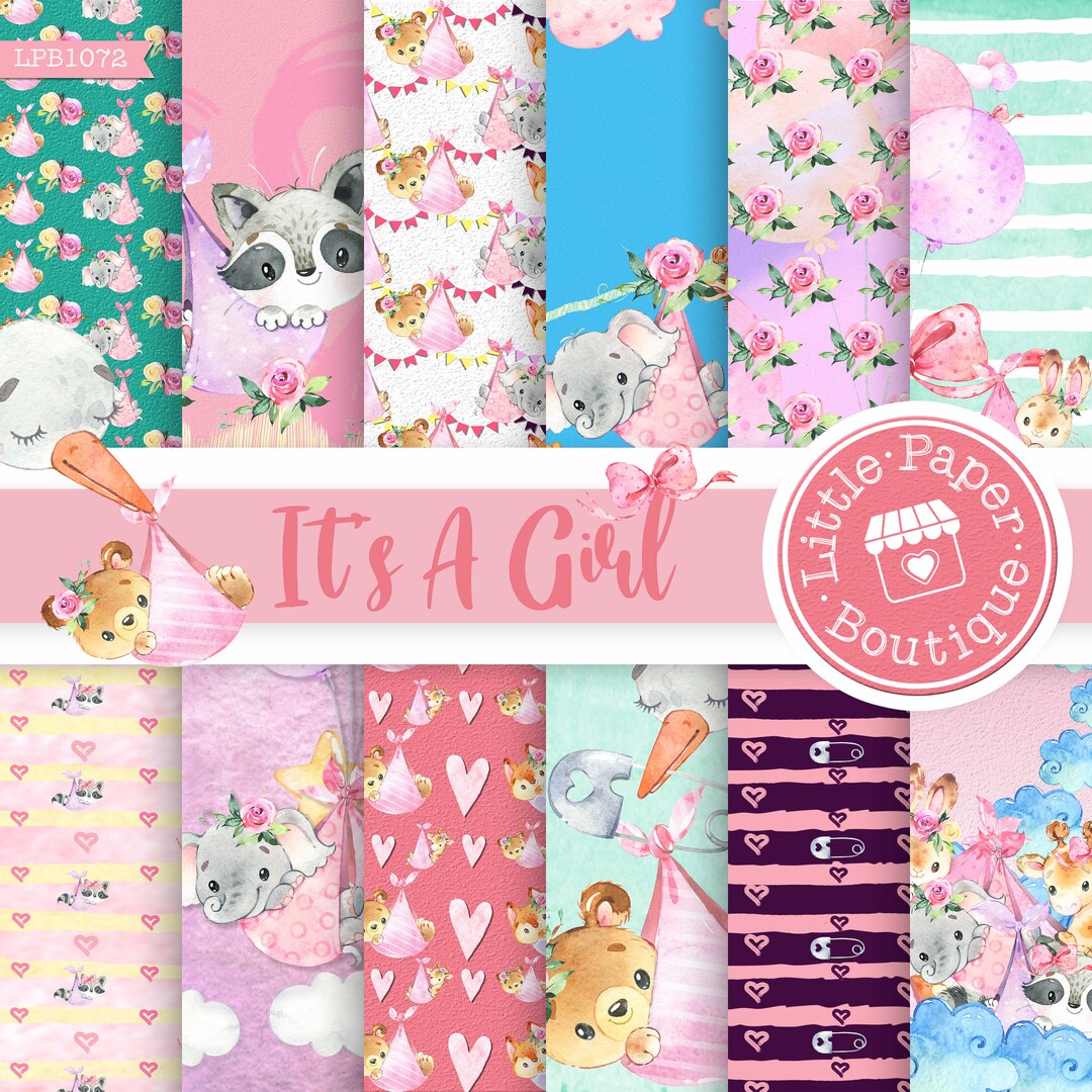 Nursery Digital Papers, Baby Papers, Newborn Papers, Nursery Pastel ...