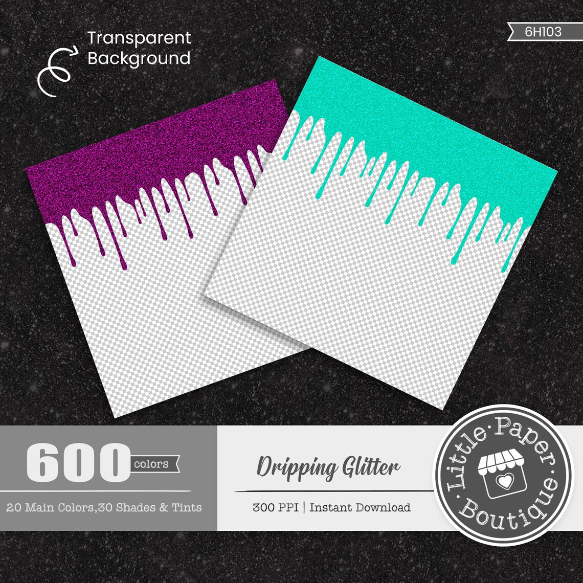 600pcs Dripping Glitter Background Digital Paper Pack for - Etsy