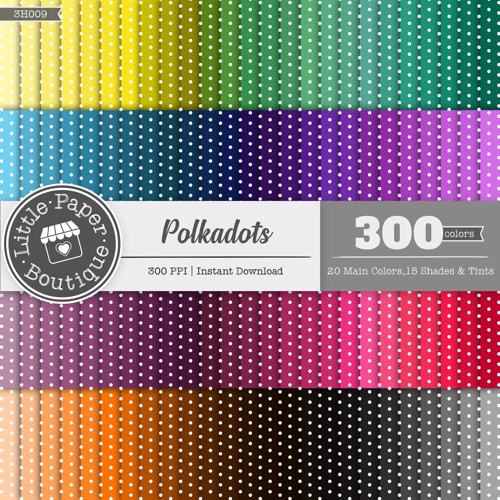 100 Tiny Polka Dot Digital Paper Digital Rainbow Polka Dot - Etsy