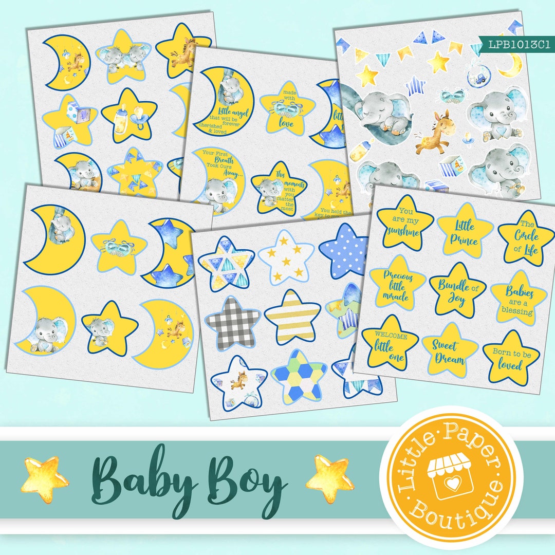 Baby Blue Digital Paper Blue Grey Baby Boy Digital Paper - Etsy