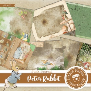 Peter Rabbit by Beatrix Potter Digital Junk Journal Kit (FULL KIT) With ...