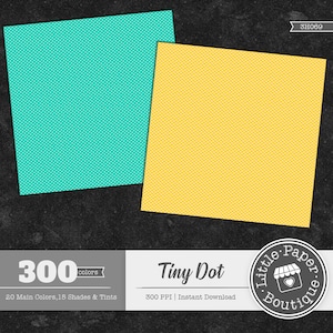 300 Tiny Polka Dot Digital Paper Digital Rainbow Polka Dot Paper Polka ...