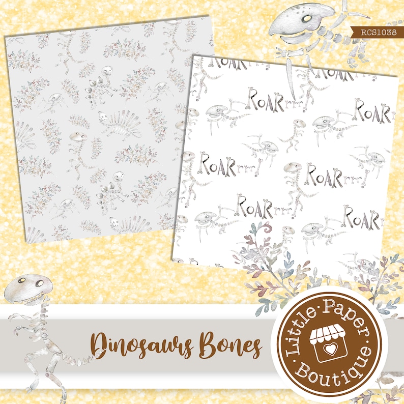 Dinosaur Digital Paper, Jurassic Scrapbook Papers, Dinosaurs Wallpaper ...