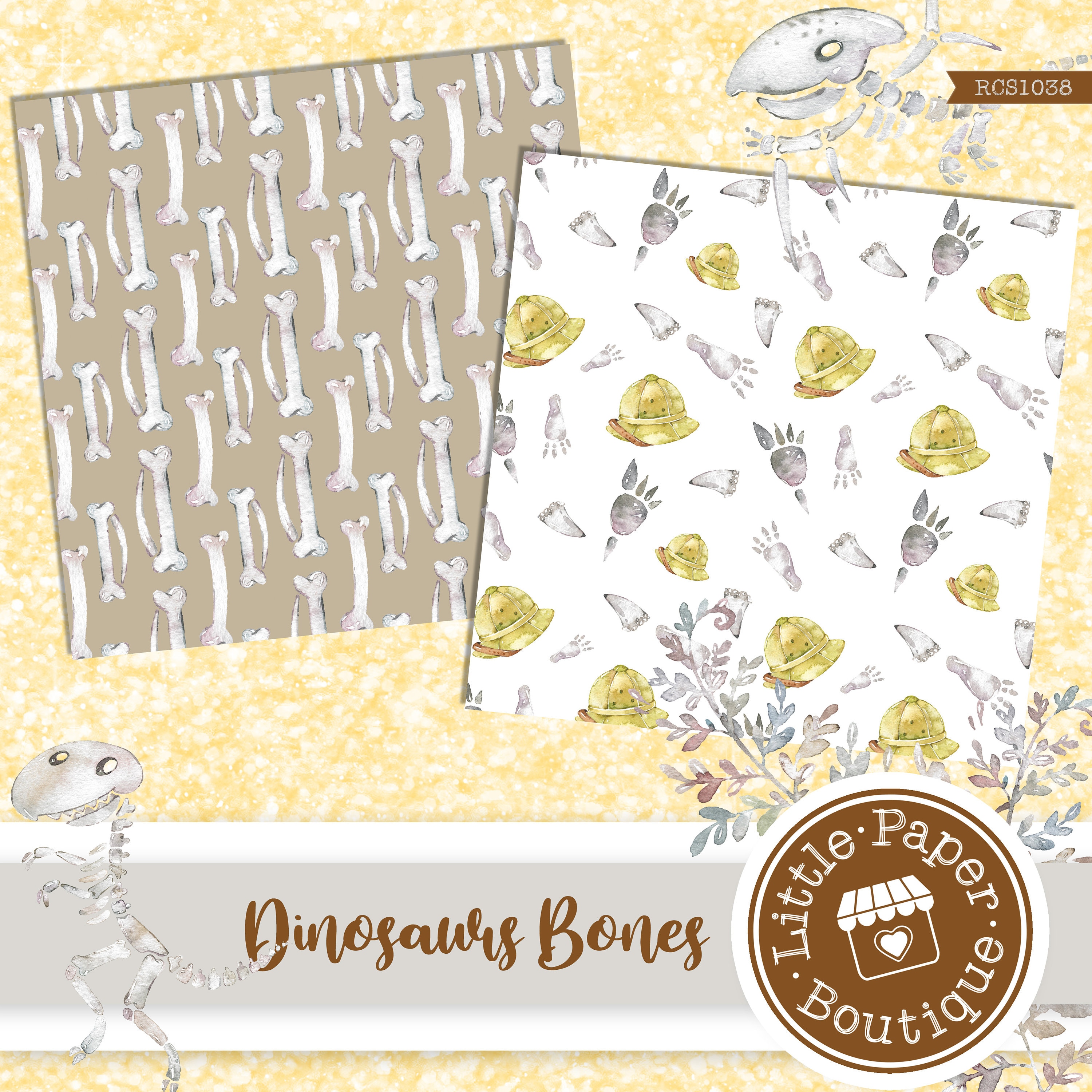 Dinosaur Digital Paper, Jurassic Scrapbook Papers, Dinosaurs Wallpaper ...