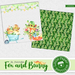 Watercolor St. Patrick's Day Digital Paper, Ireland Digital Paper ...