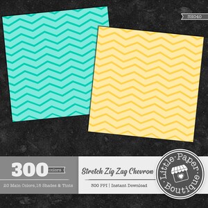 300 Rainbow Chevron Digital Paper Set Chevron Paper Pack, Chevron ...