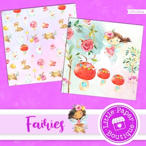 Baby Girl Digital Paper, Fairy Digital Paper,fairy Paper Pack,digital ...