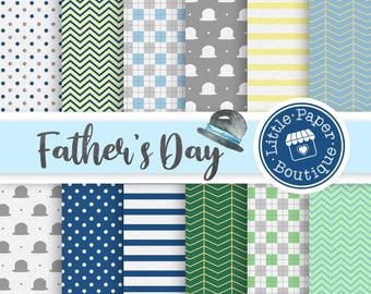 Happy Fathers Day Digital Paper Pack Brown Printable - Etsy