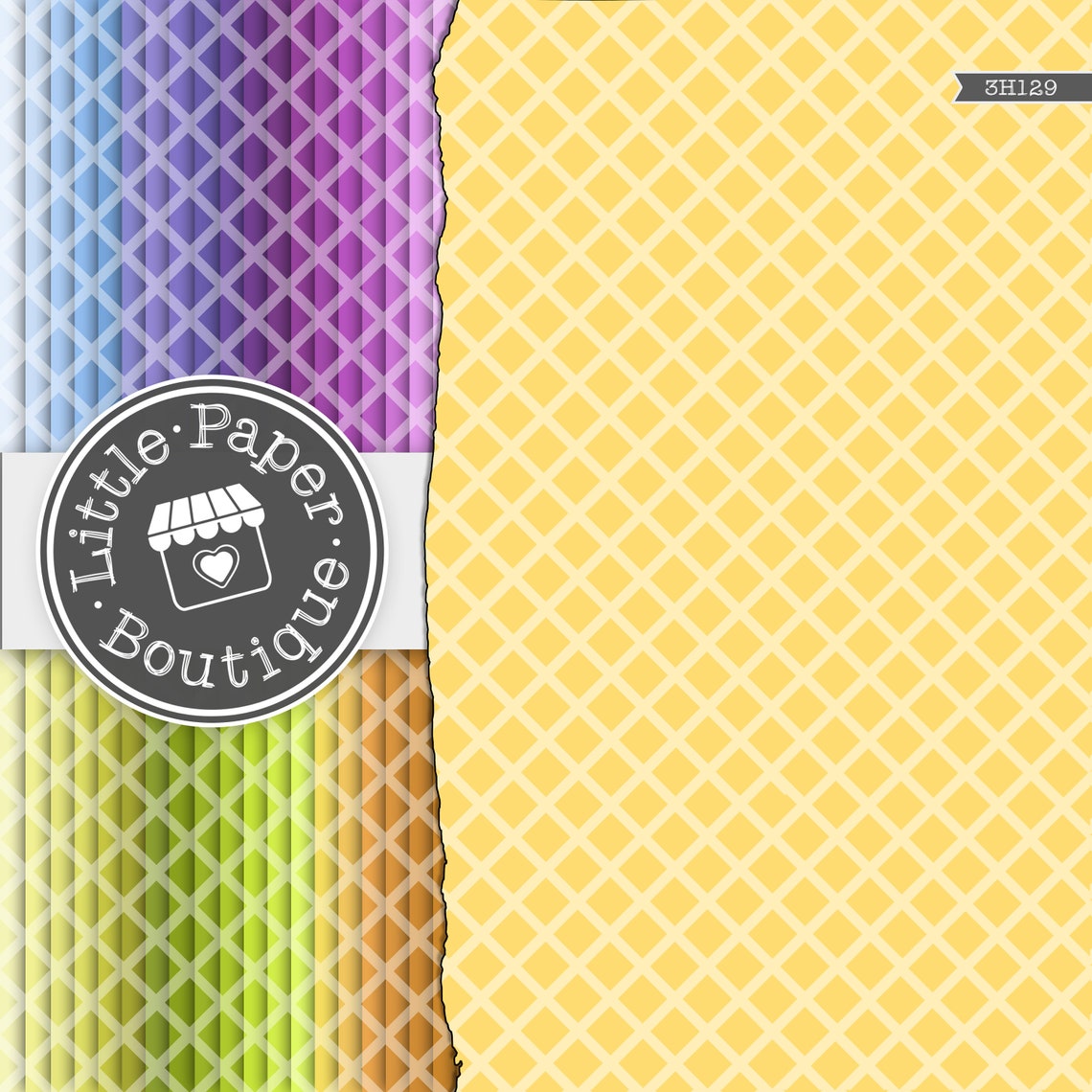 Harlequin Argyle Digital Paper Rainbow Clipart Diamond Digital - Etsy