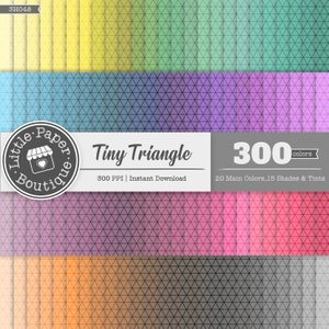 300 Digital Paper Rainbow Primary Colors Digital Paper Pack Instant ...