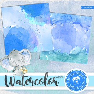 Teal Digital Scrapbook Paper Set (aqua Ocean Sea Water With Printable ...