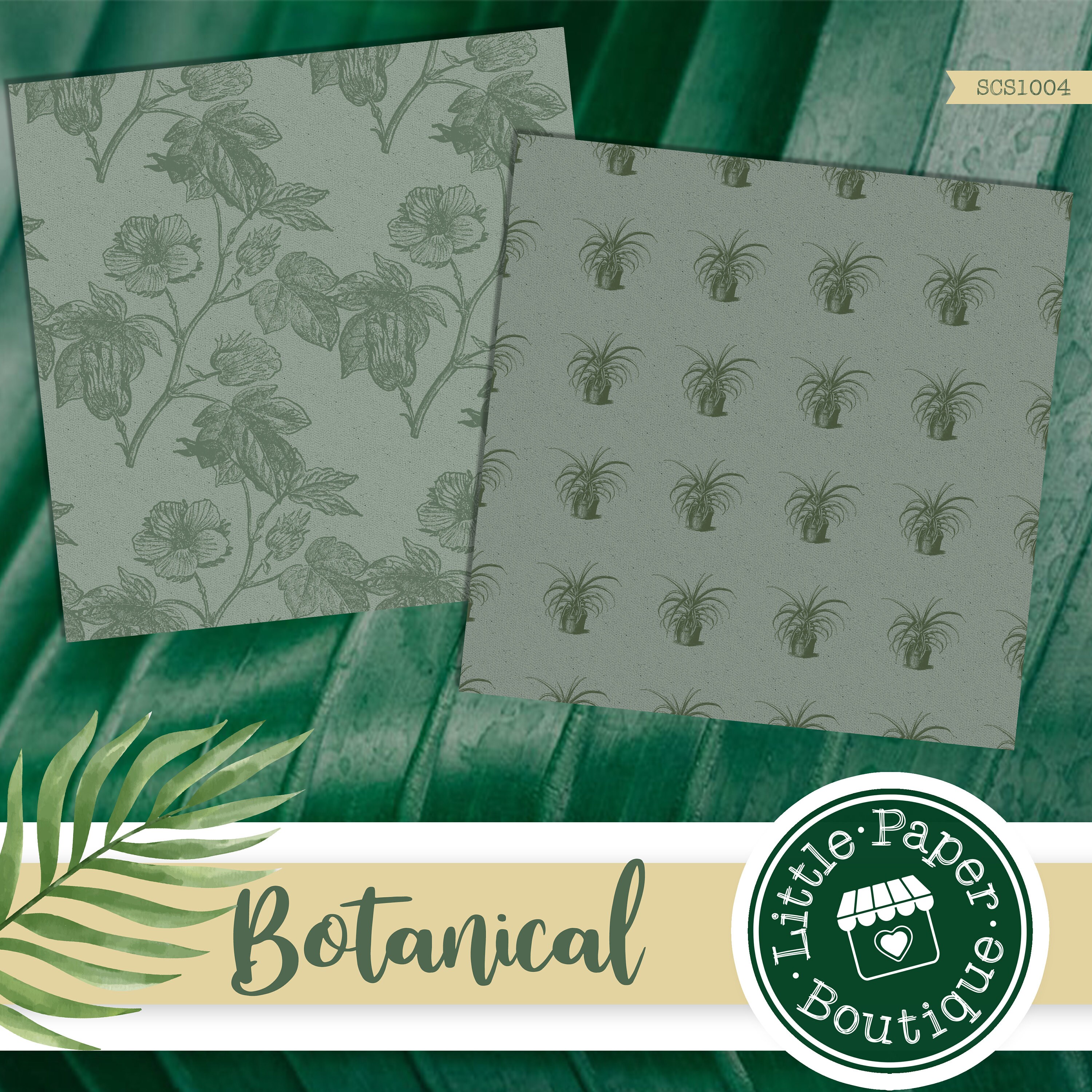 Indoor Jungle Digital Papers Plants Seamless Patterns - Etsy