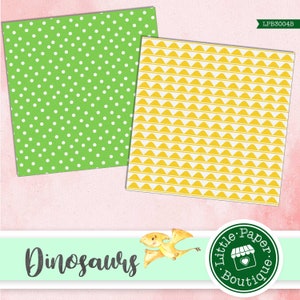 Dinosaur Quarantine Digital Scrapbook Paper. Social Distancing Jurassic ...