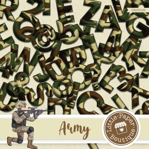 US Army Digital Paper, Army Theme Scrapbook, Military Scrapbook ...