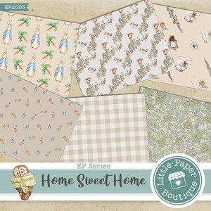 Peter Rabbit Paper Pack, Beatrix Potter, Digital Paper, Printable Paper ...