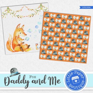 Red Foxes Digital Papers Pack, Forest Animals, Party Invitations, Vixen ...