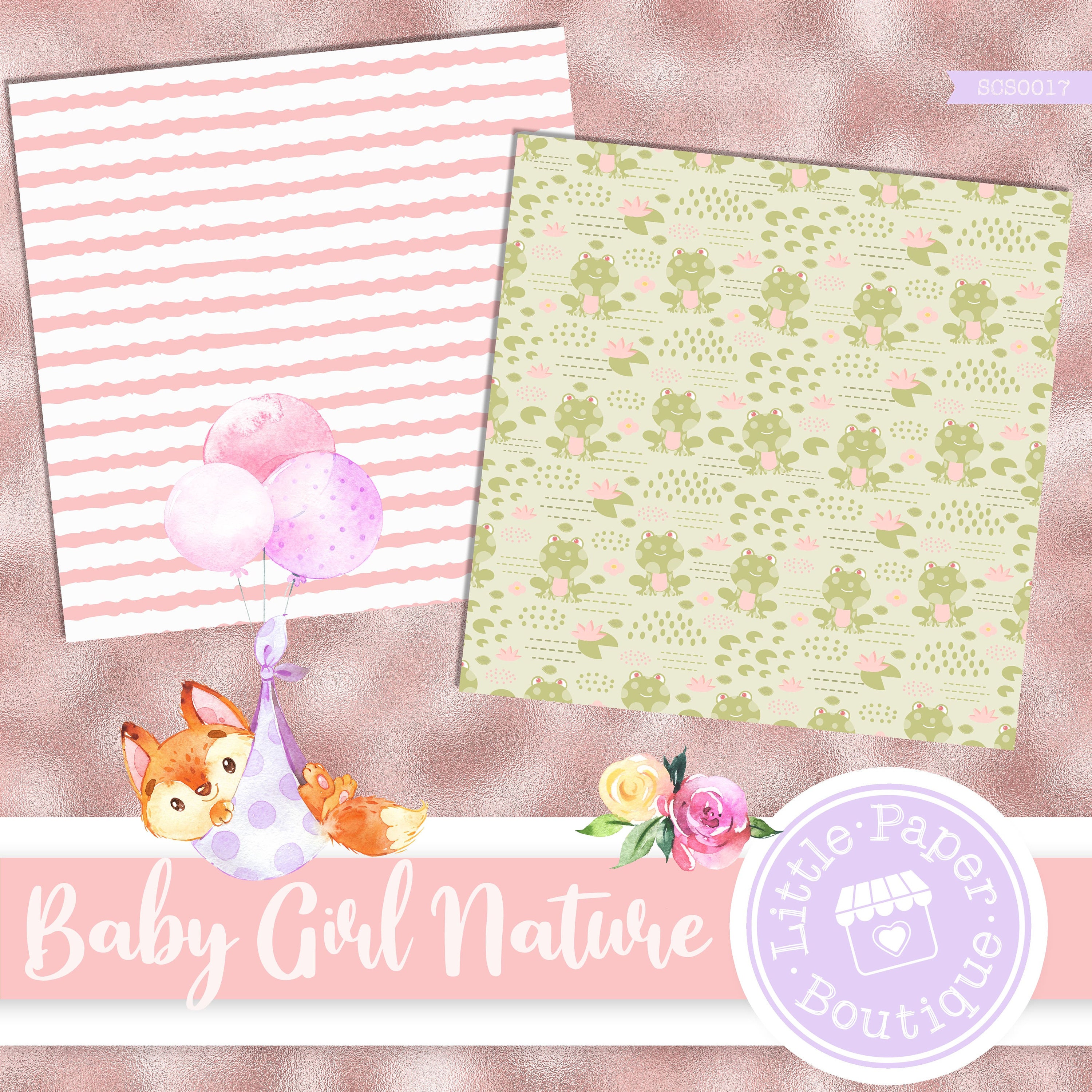 Baby Girl Digital Paper SEAMLESS Cute Kids Digital - Etsy