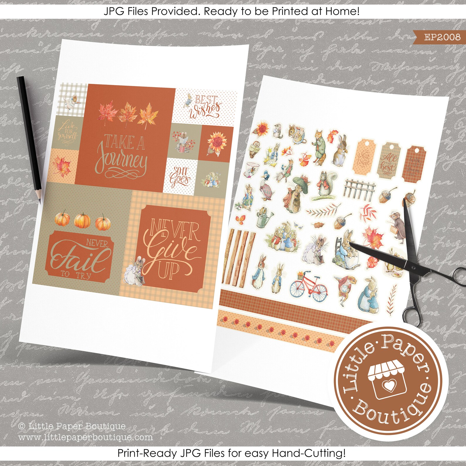 Peter Rabbit Paper Pack, Beatrix Potter, Digital Paper, Printable Paper ...