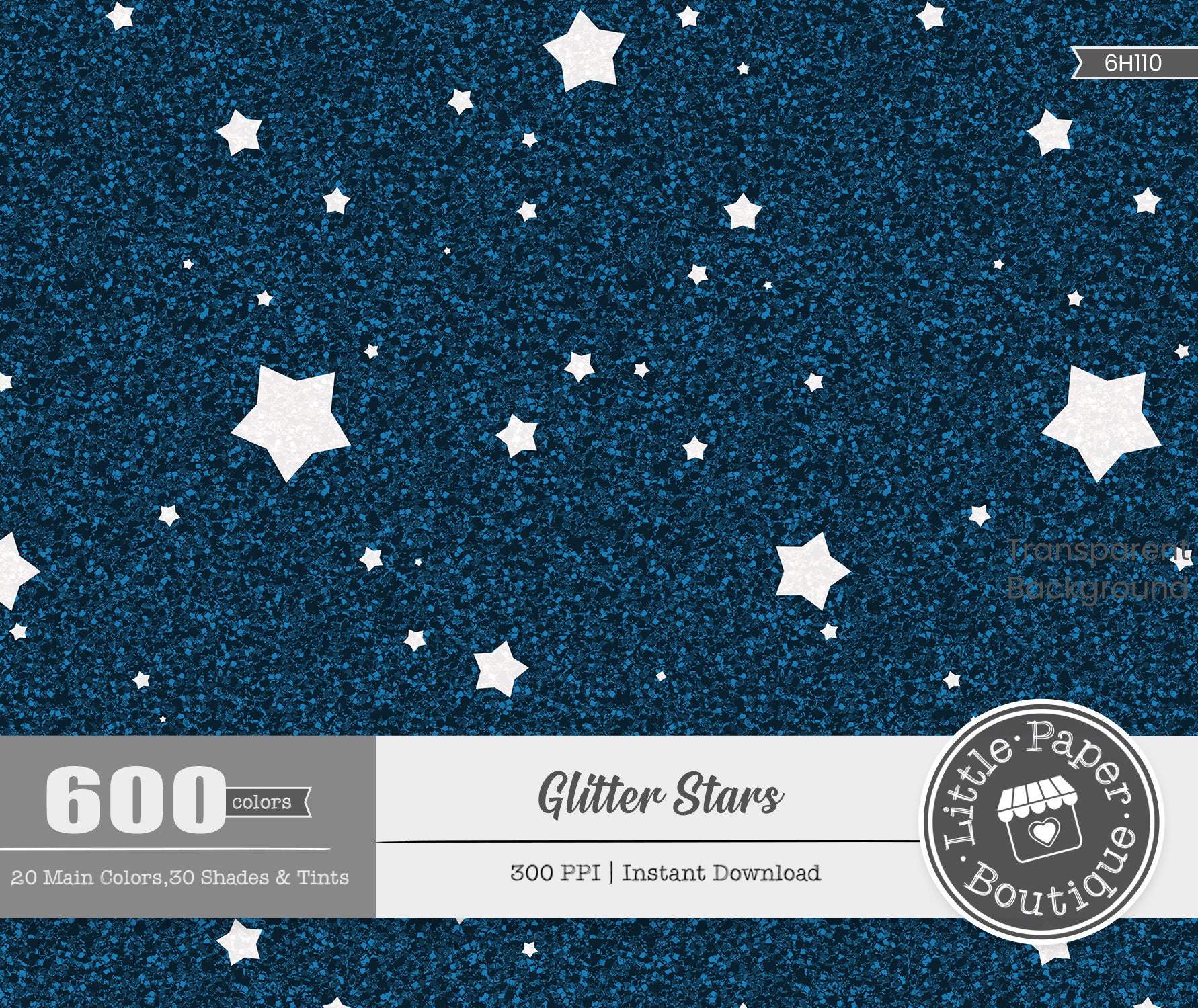 600 Pastel Glitter Stars Printable Background for COMMERCIAL USE ...