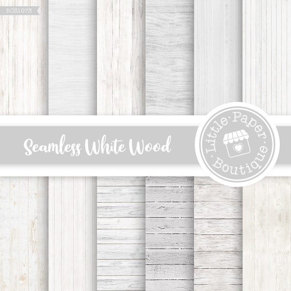 White Distress Wood Pattern - Etsy